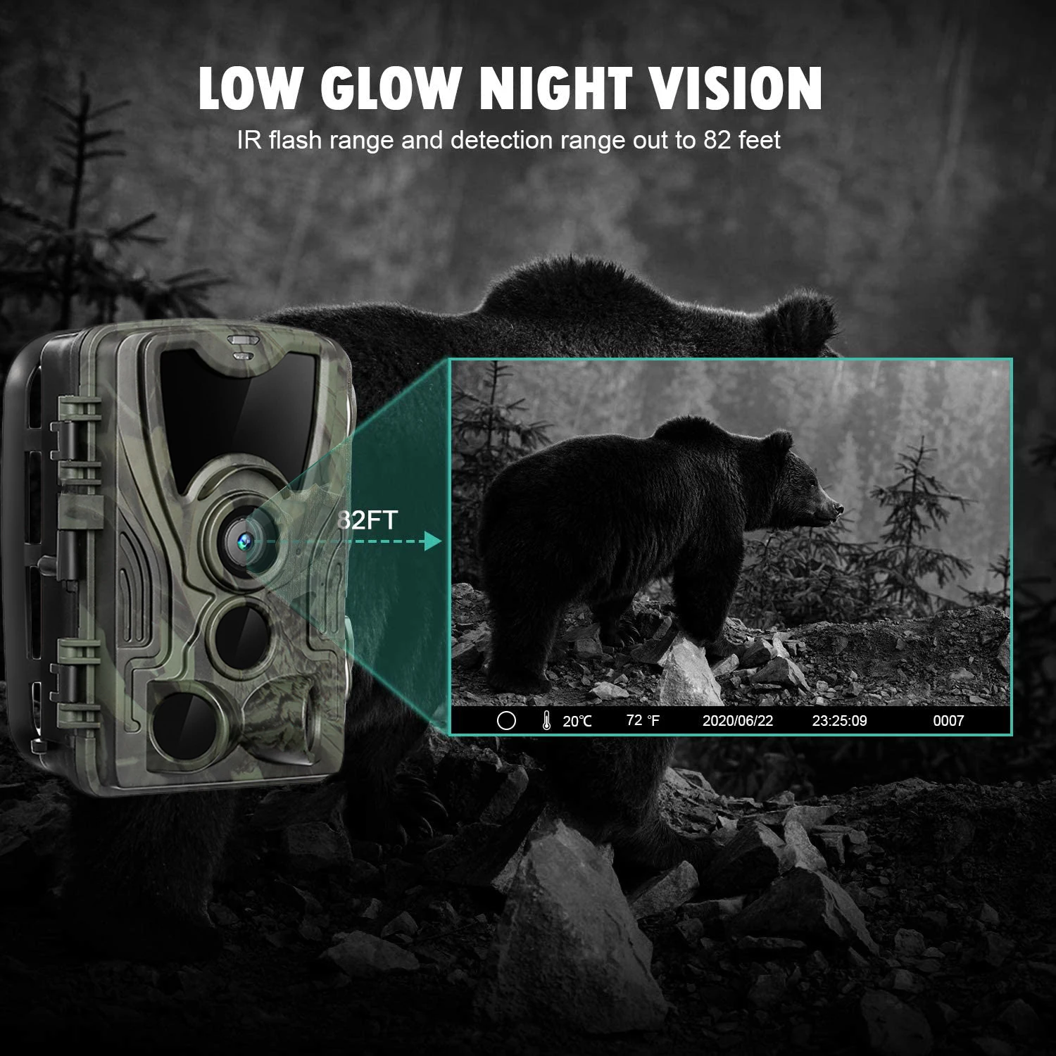 Suntek HC-801A - 24MP Outdoor Hunting Camera with Night Vision