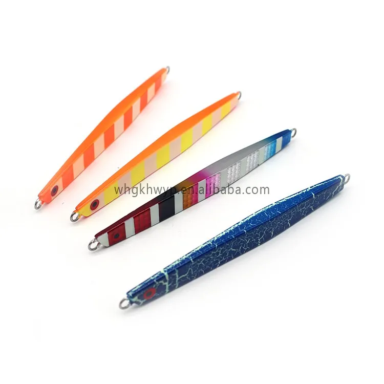 Speed Jig Flat Fall Jig Fishing Lure Lead Printed for Saltwater Fishing ...