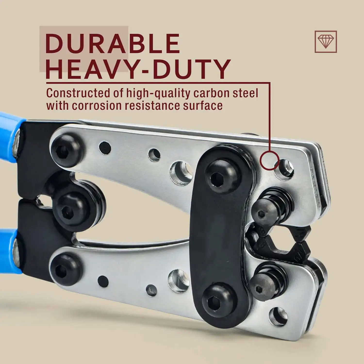 Wire Crimper Terminal Crimping Tool Cable Lug Crimper Cu/Al Terminal ...