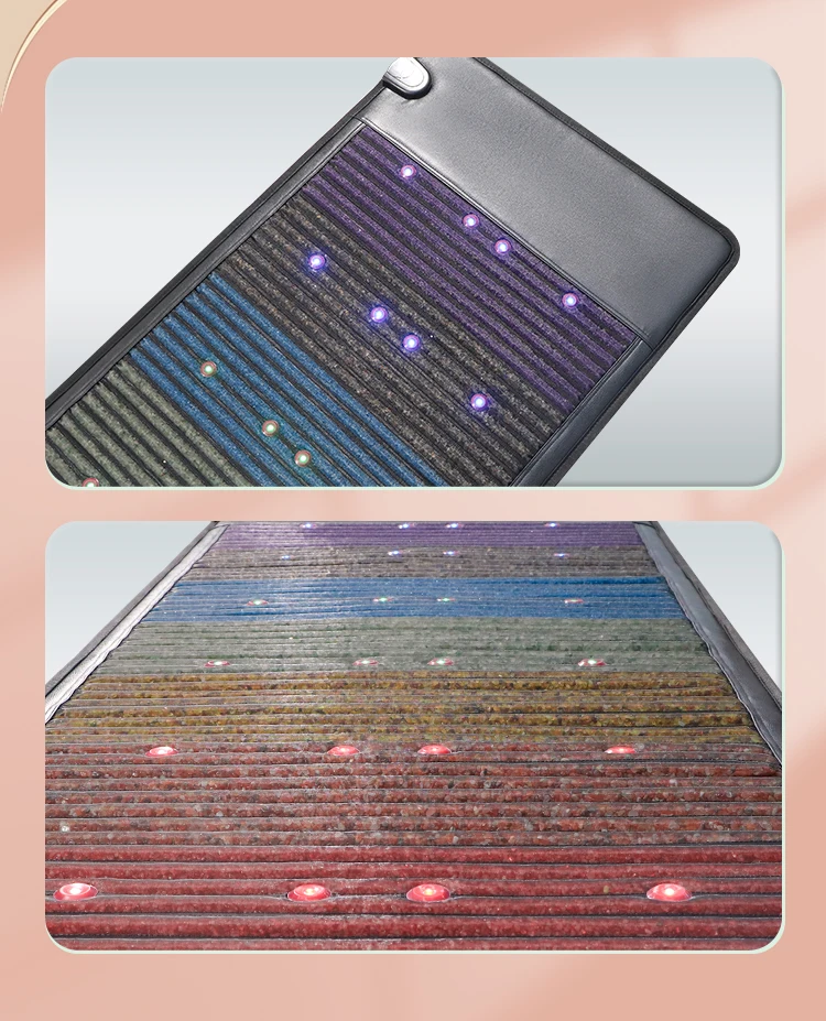 FUMEI Infrared Physiotherapy Mattress PEMF Mat - 7 Crystal Stones