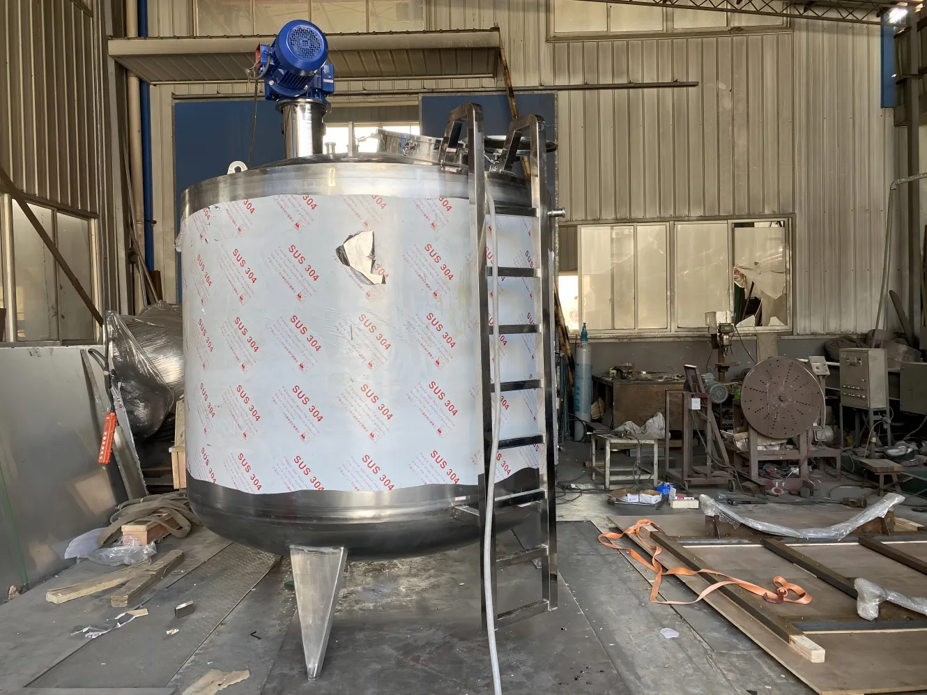 Multi Functional Milk Cooling Mixing Tank - Hygiene Grade