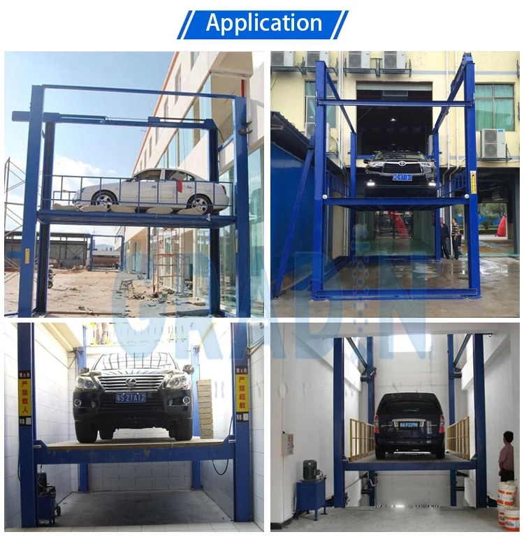 Parking 3600kg Capacity Hydraulic Vertical 4 Post Car Lift - Buy 4 Post ...