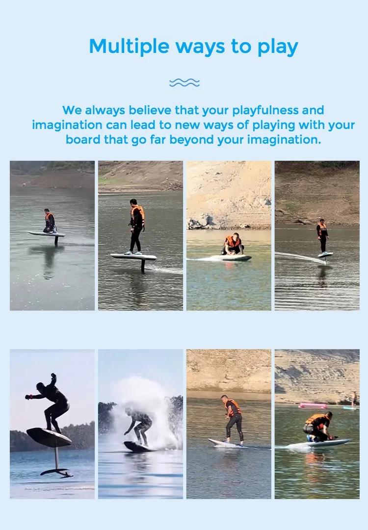 Custom Foil Waterproof Remote Control Wing Battery Surf Board Motor ...