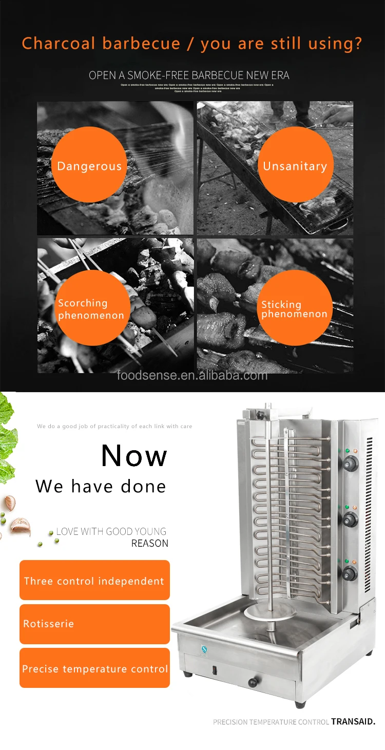 Vertical Shawarma Grill - Commercial Electric Machine