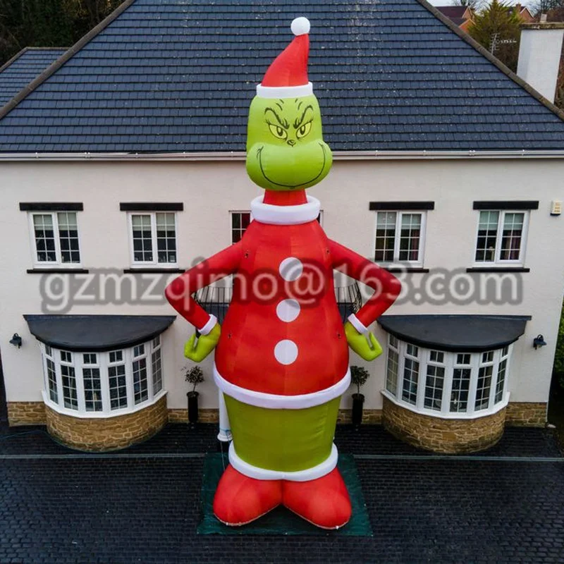 Inflatable Grinch 9m 30ft Big Christmas Decorations Cartoon Inflatable ...