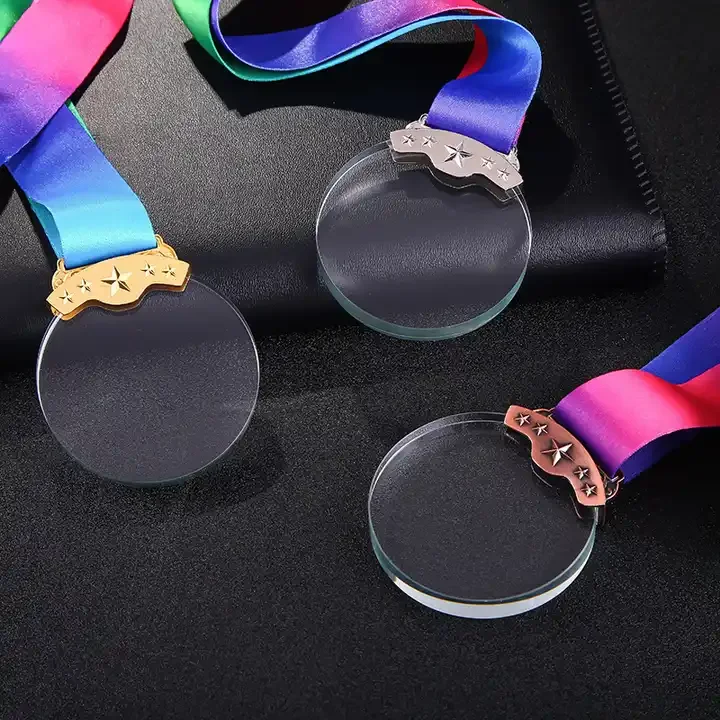 Customizable Glass Souvenir Medals for Graduation & Sports