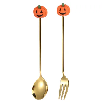 Mini Spoon Measuring Halloween Stainless Steel Tableware Creative ...