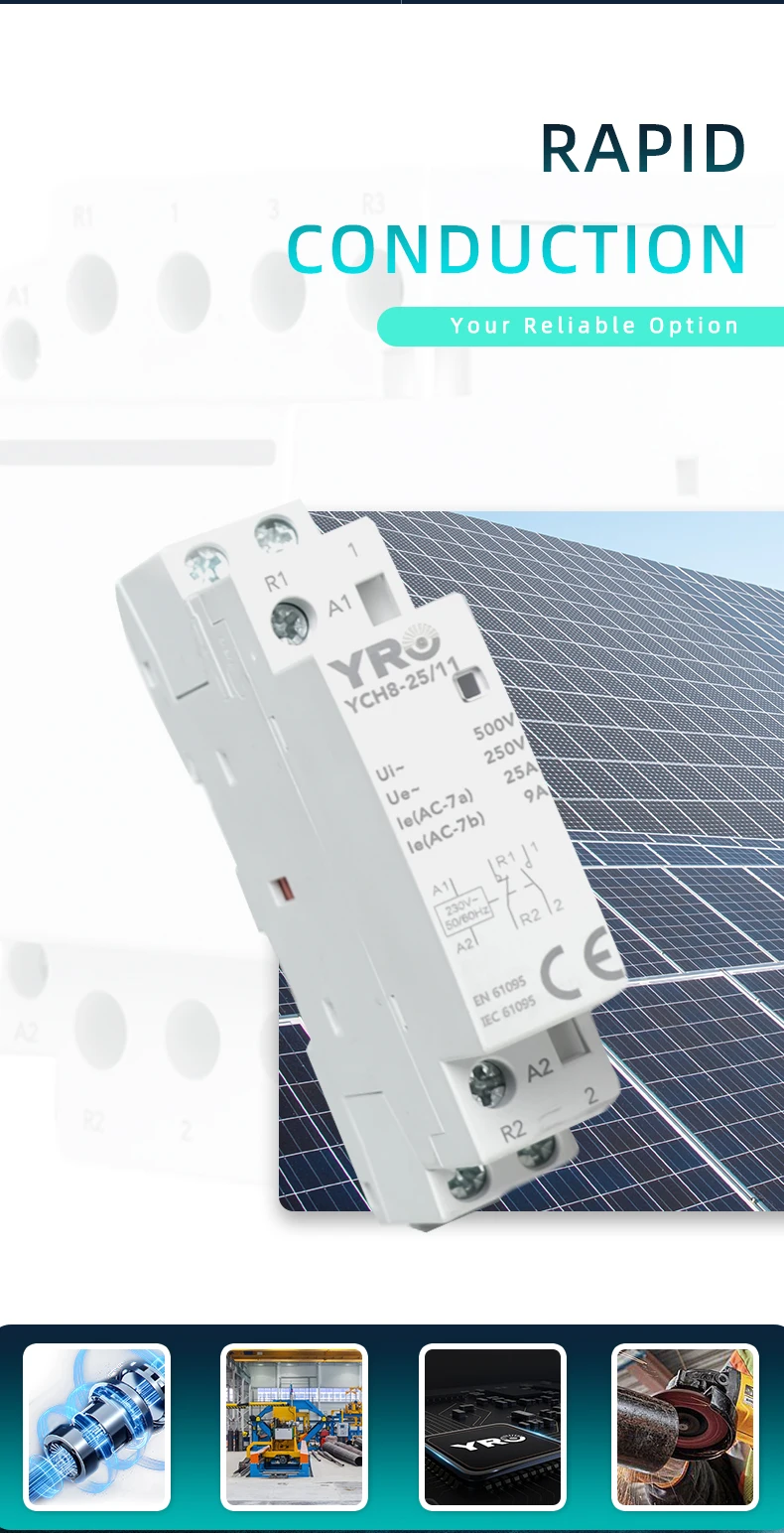High Quality Din Rail AC Contactor Automatic Control Type Modular ...