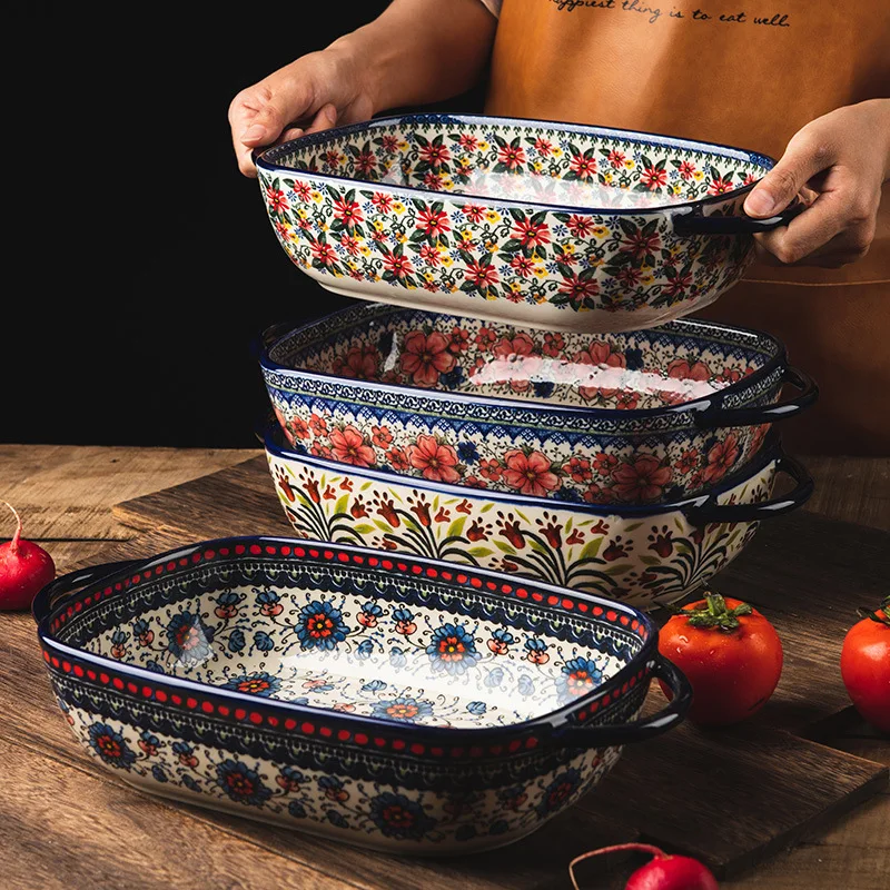 Hot Sale Poland Square Baking Pan Non Stick Baking Dish Ceramic ...
