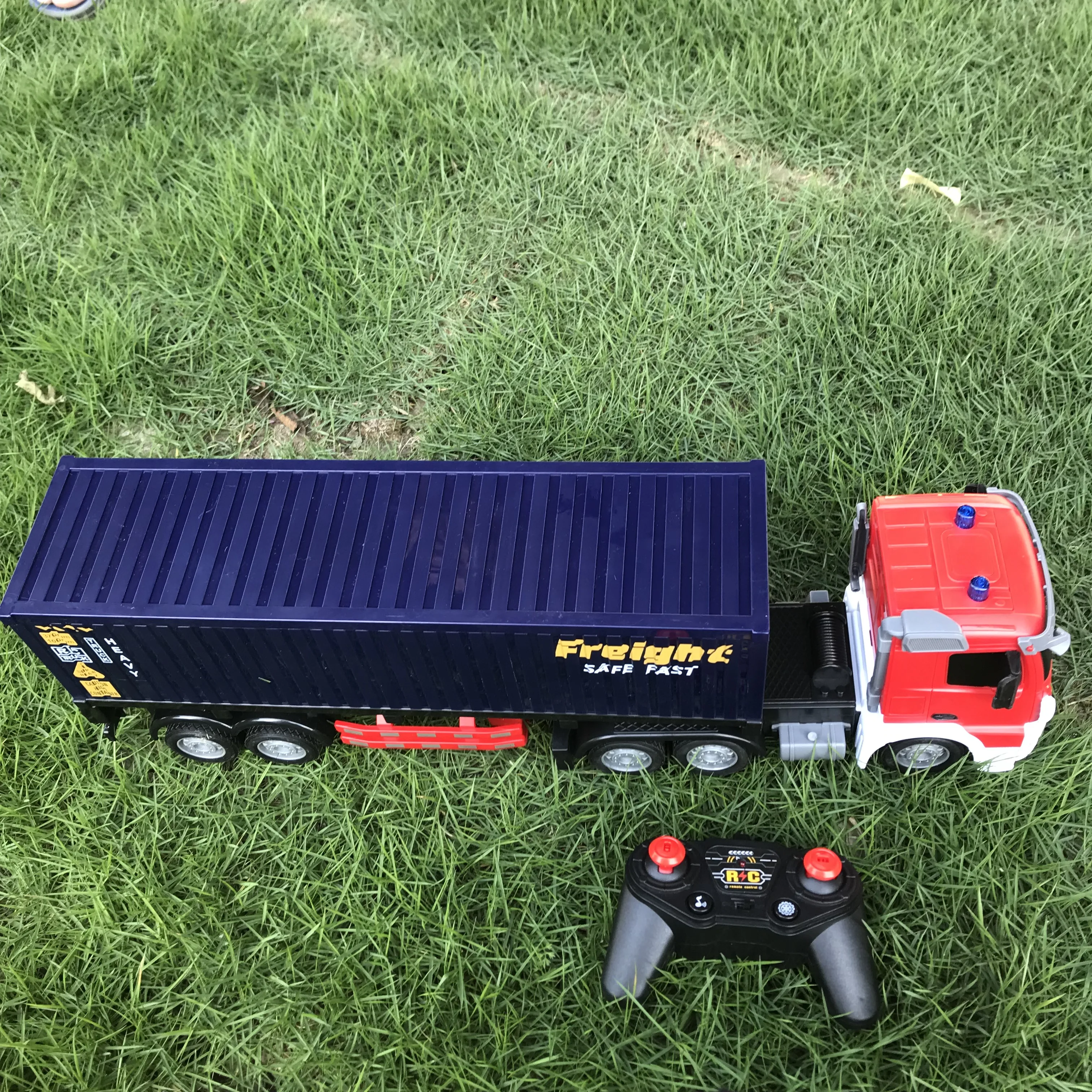 Rc Car Container Tractor Truck Rc Toys Vehicle Lighting And Sounds ...