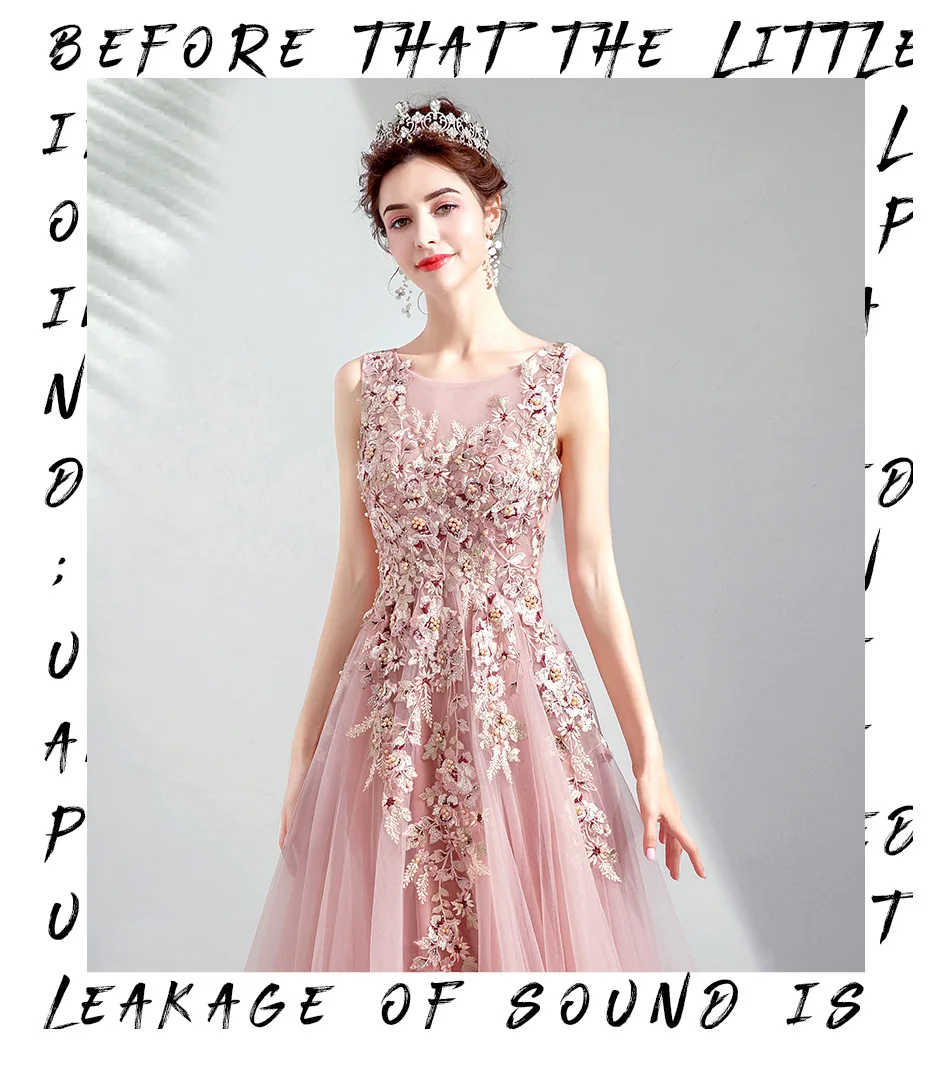 Modest Luxury Elegant Evening Party Wear Night Ladies Party Dress Pink ...