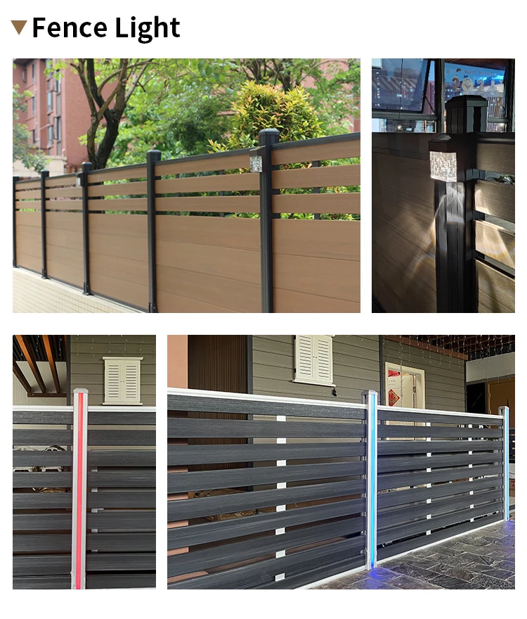 UV Resistant England House Decorative Surface Yard Waterproof WPC Fencing
