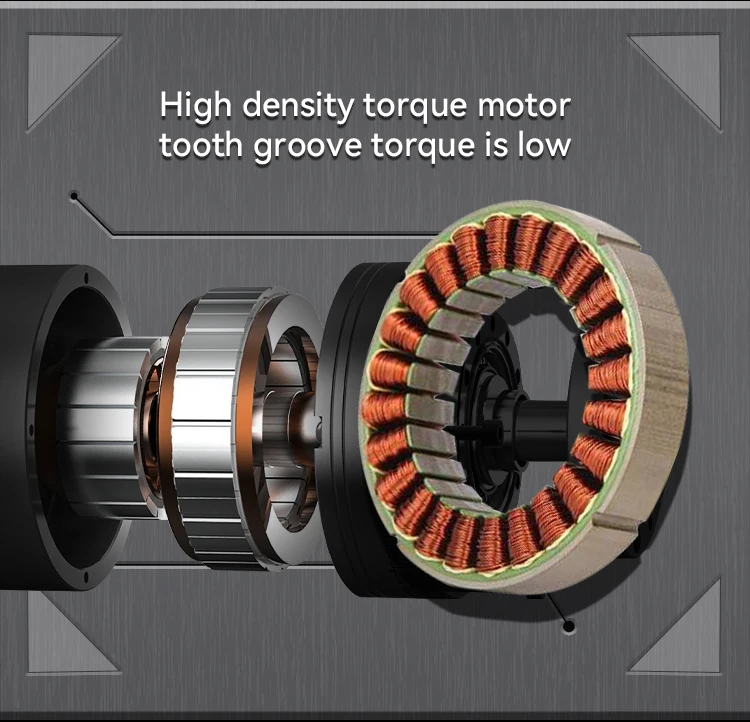 Electric Rotary Actuator with Harmonic Gear Motor Robot Joint Frameless ...