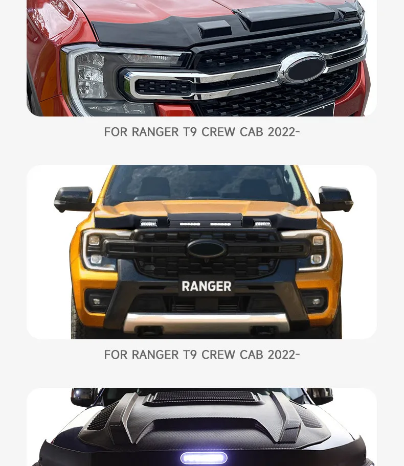 Auto off-Road Bonnet Guard Protection for Ford Ranger T9