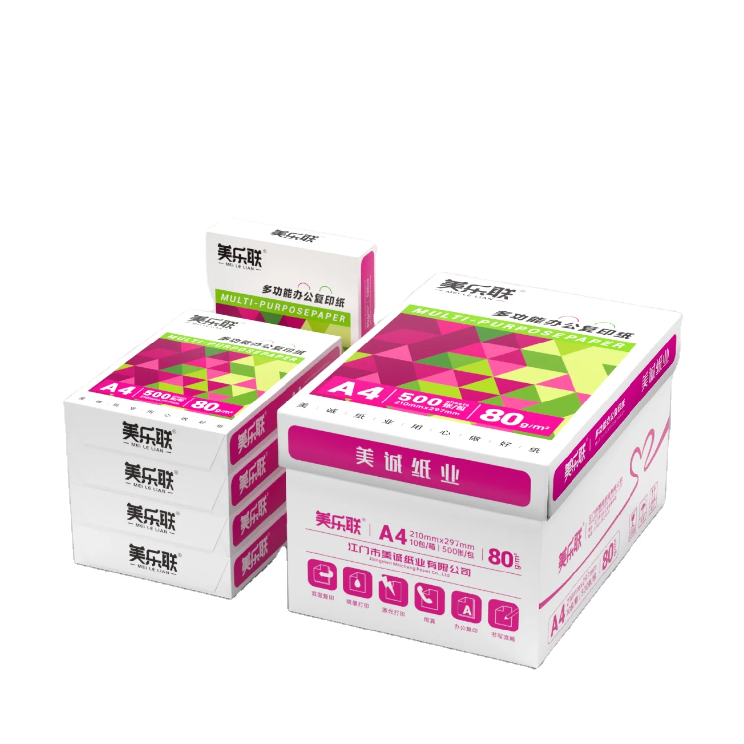 Multi Copy Paper A4 Size 500 Sheets 80gsm Printing Copy A4 Paper Bond Color 70gsm Double Office 