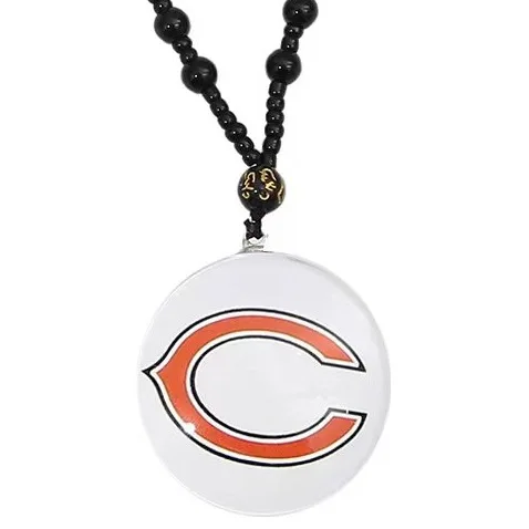 Teams 32 Nfl Football Necklaces Glass Pendant Bead Chain Sweater Chain ...