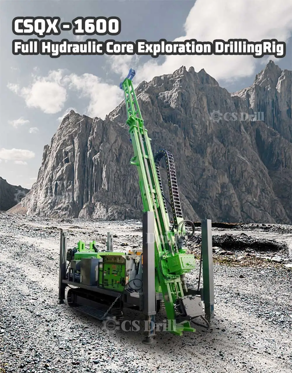 1600m Core Sample Drilling Rig Machine Underground Core Drilling Rig ...