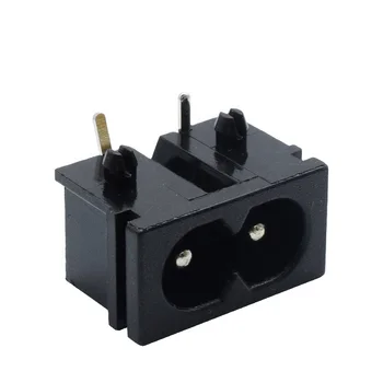 2 Pin Ac Power Socket Pcb Mount Ac Power Socket Card Plug-in Flame ...
