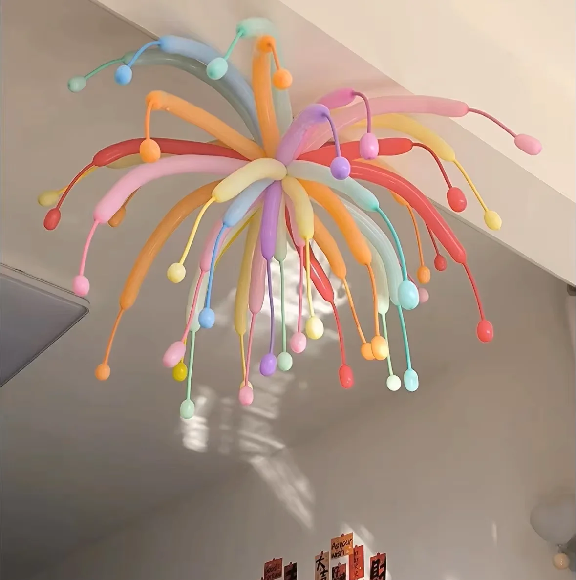 Fireworks Balloon Long Colorful Birthday Party Children's Photo Props ...