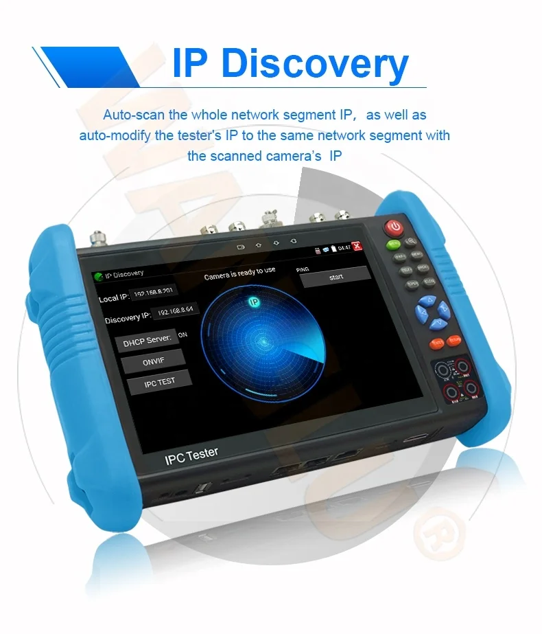 IPC-9800 Pro - Advanced IP Camera Tester with 7" Touch Screen