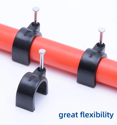 C Shape Circle Plastic Cable Clip Size - R Shape Clips