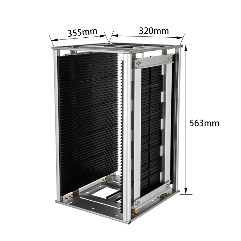 SMT ESD Magazine Storage Rack 355*320*563mm PCB Circulation Rack Metal ...
