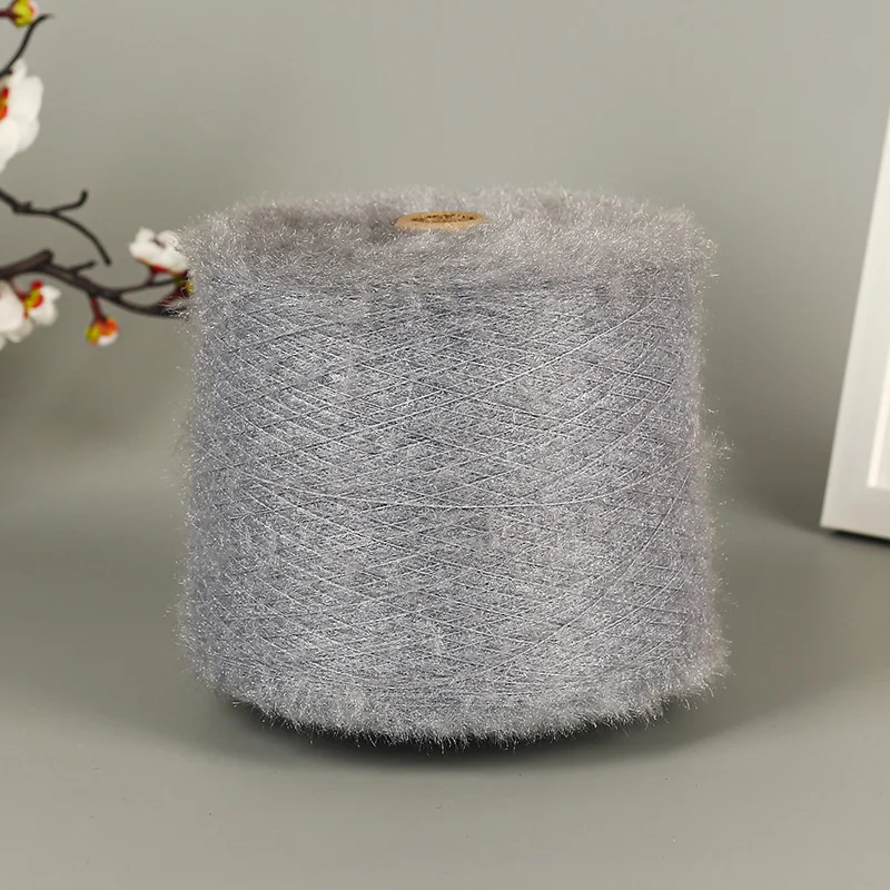 Factory Direct Sale 100% Nylon Mink Feather Eyelash Yarn Mink-like Yarn ...