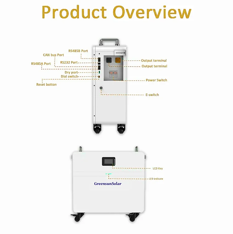 Renewable Energy Stand-wheeled Portable Design 51.2v 280ah Home Storage ...