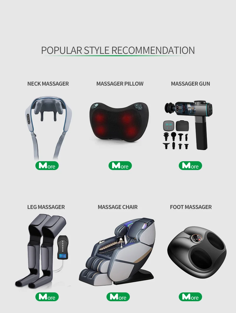 Professional Facial Massager Body Personal Therapy with 6 Heads Massage Gun