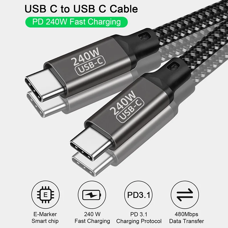 Xput New Arrival Emark USB C to USB C Cable 240W Type C PD Fast ...