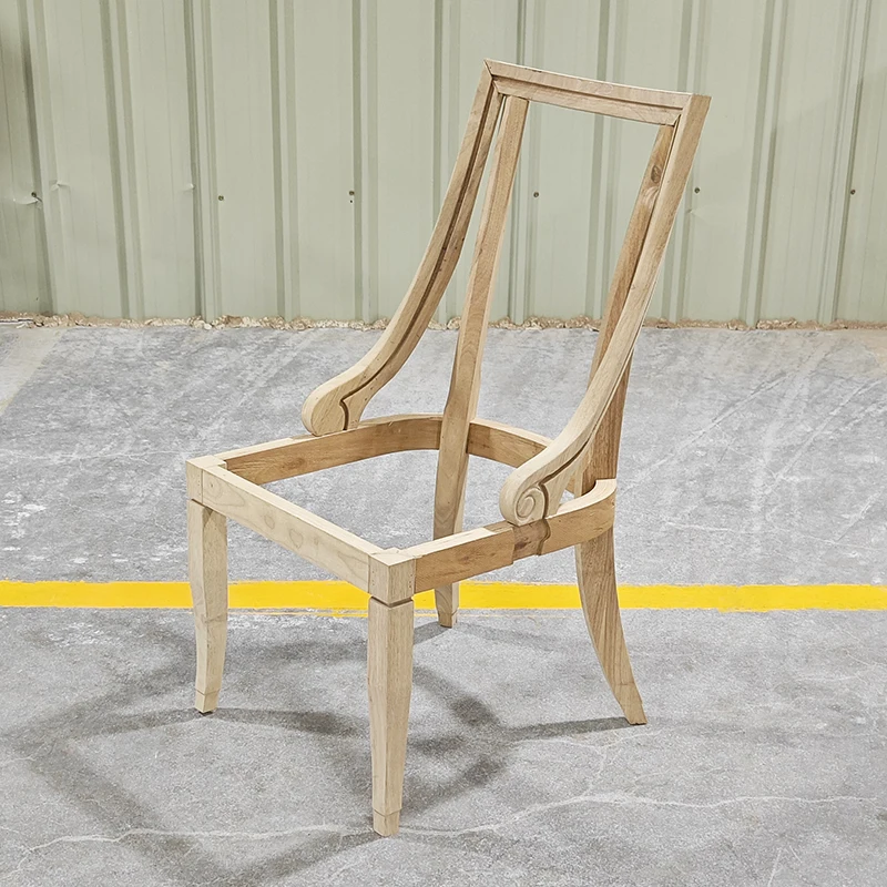 Ash Wood Dining Chair Frame Unfinished Furniture Frame Unfinished Ash ...