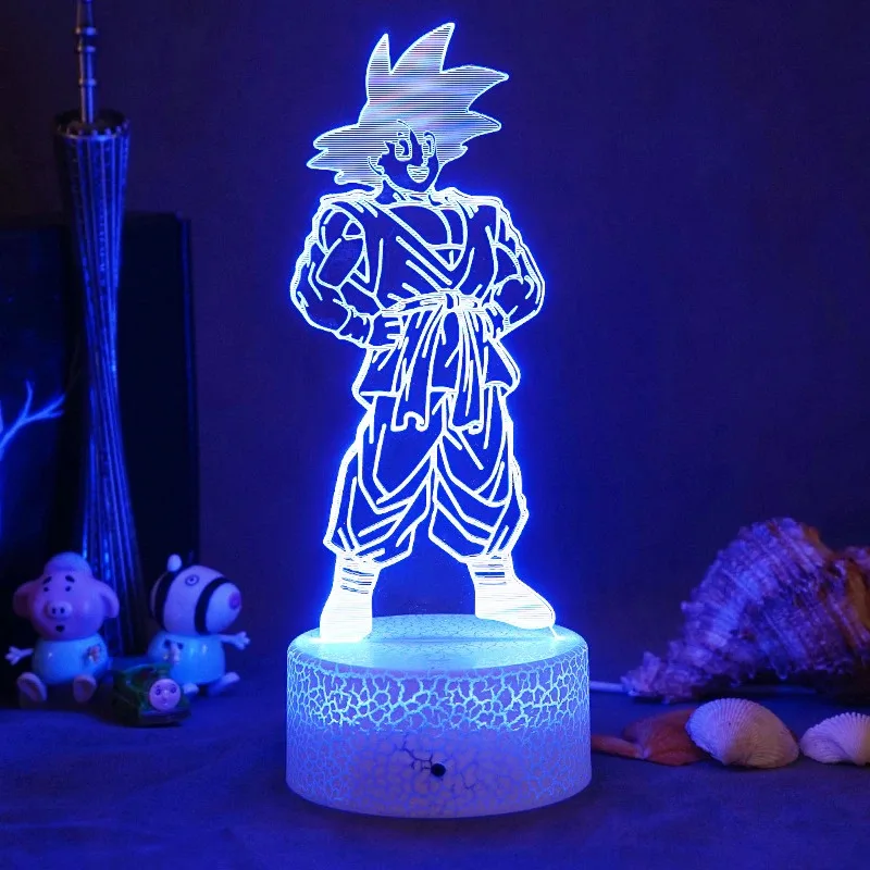 Takara Tomy Dragon Ball Son Goku 3d Night Light New Strange 7/16 Color ...