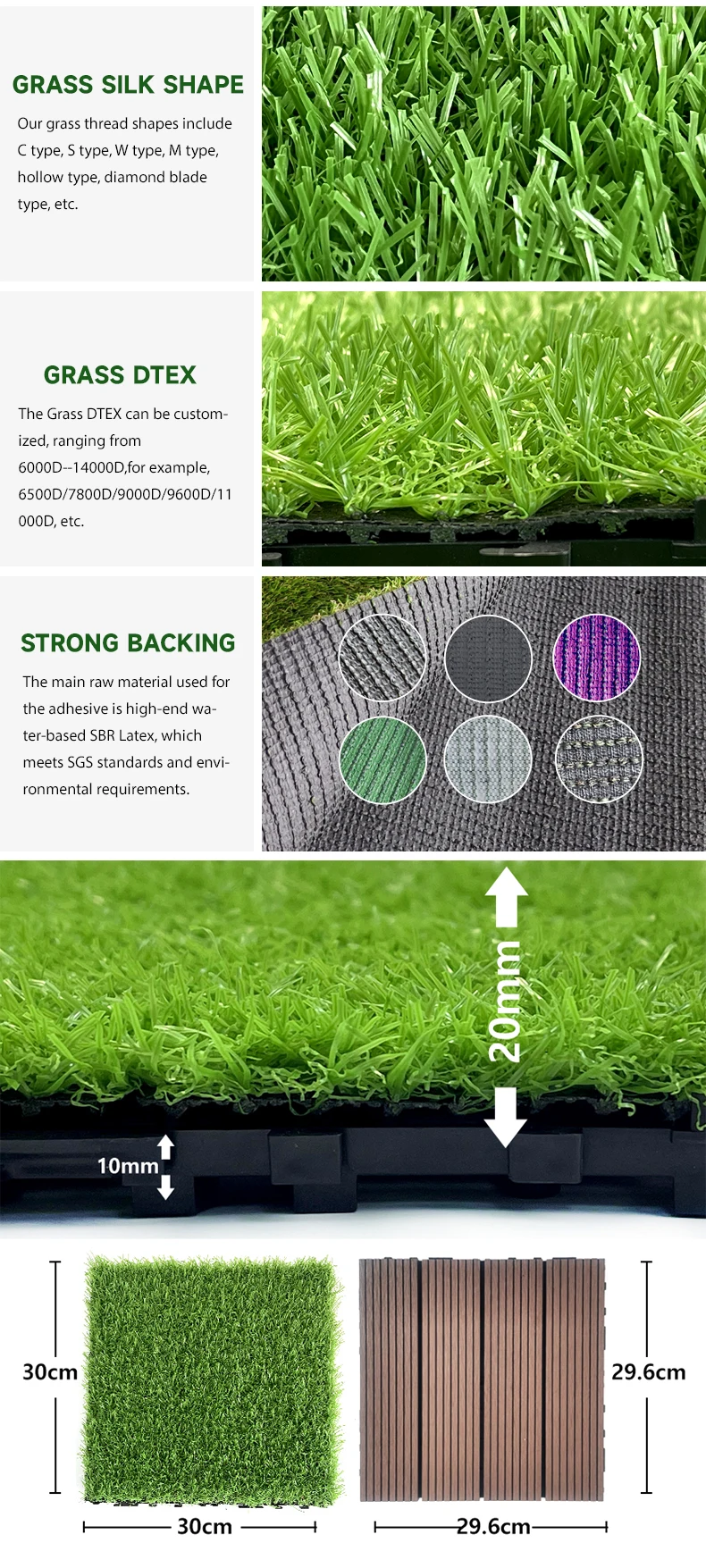 Artificial Grass Floor Tiles - Durable & Versatile Mats