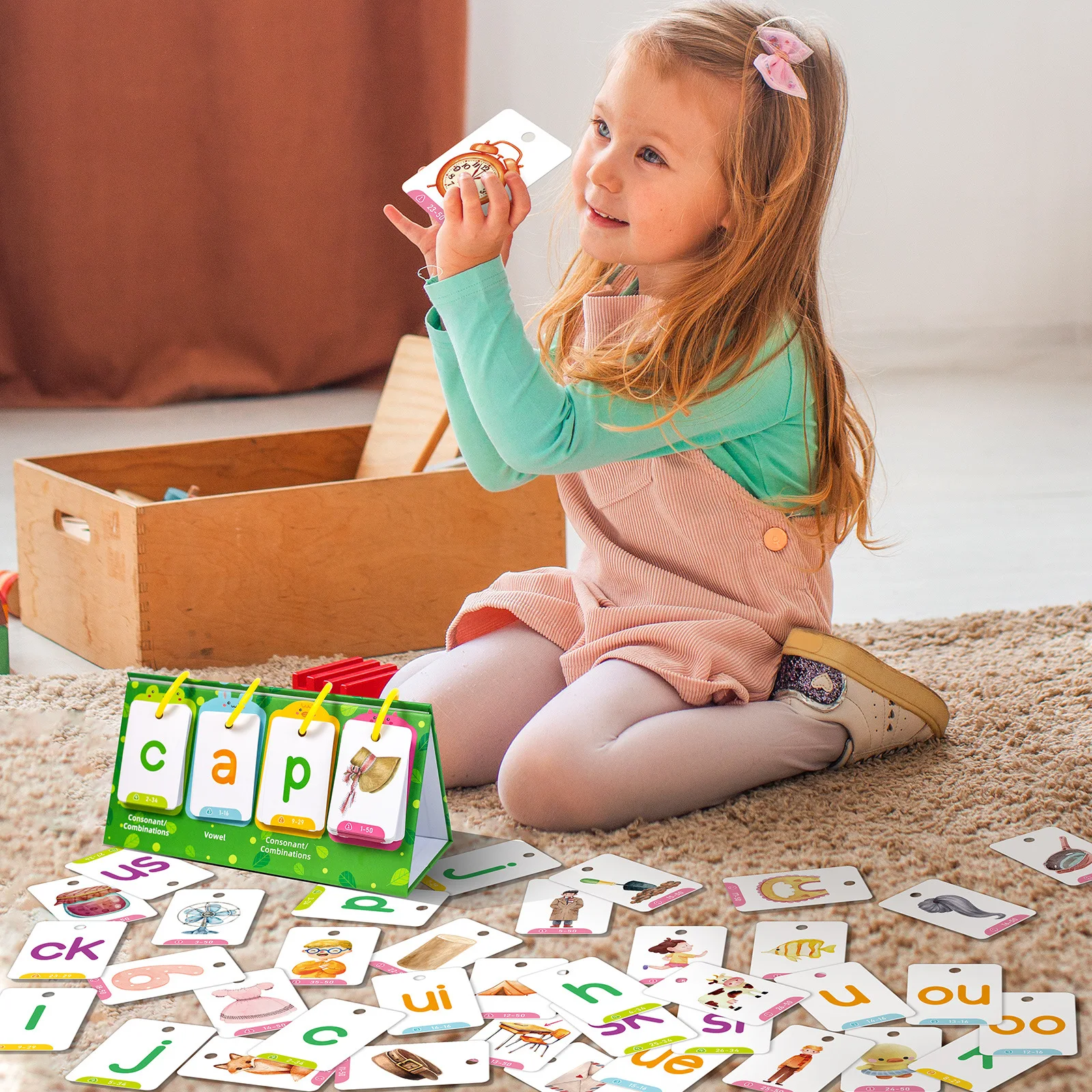129PCS/SET Visual Word Education Cards for Early Learning