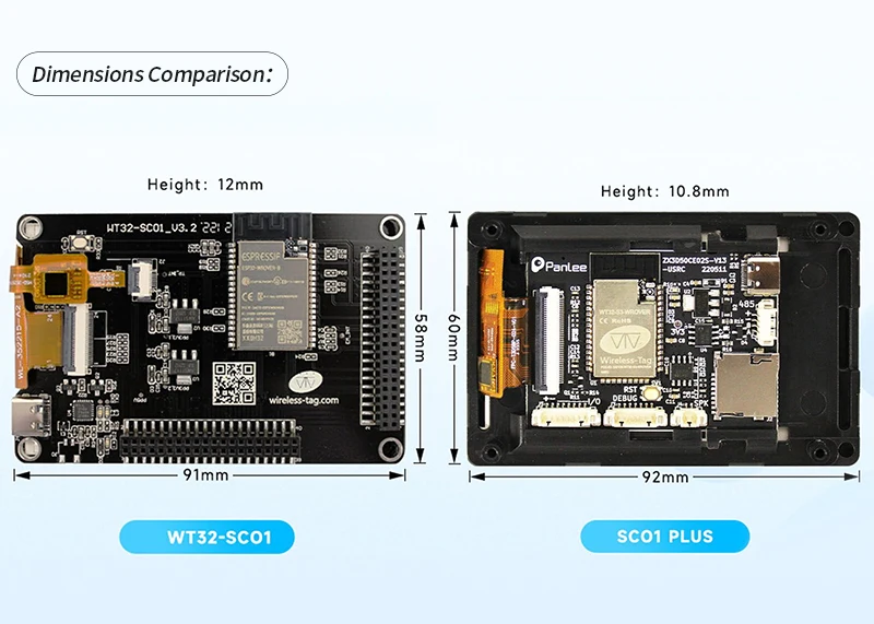 WT32-SC01 Plus - 3.5 Inch Smart Display for ESP32 Development