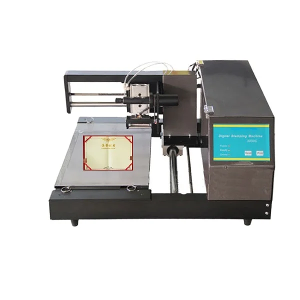 Automatic Digital Foil Printer Flatbed Hot Foil Stamping Press Machine ...