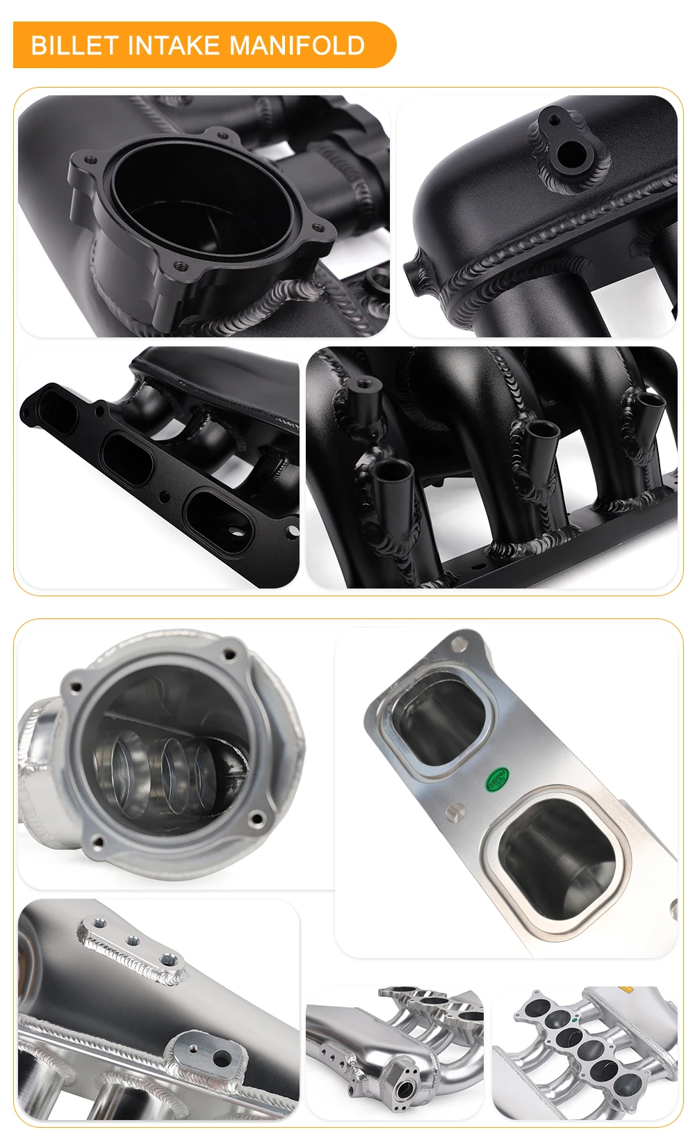 Billet Aluminum Intake Manifold & Fuel Rail for BMW 135i 335i 535i N55 ...