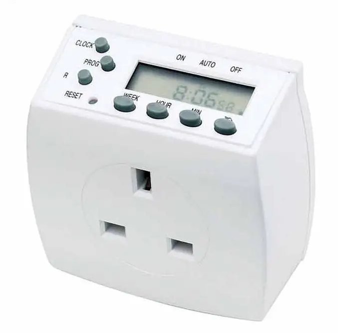 BND-50/SE2 UK Weekly Digital Timer Plug - Multifunctional Electric Plug ...