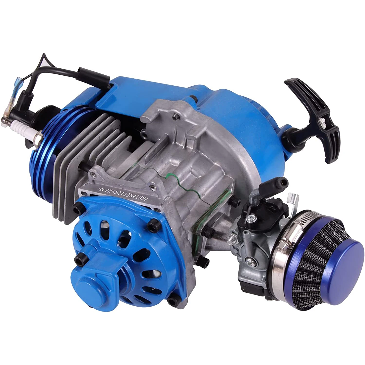 Goofit Blue 44-6 Modified 49cc Engine With Handle Bar Throttle Cable ...