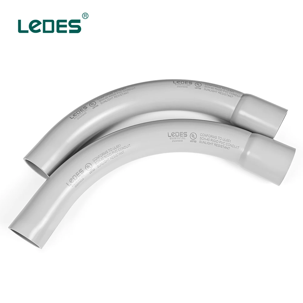 Ledes Pvc Pipe Suppliers Rigid Conduit Bend Standard 90 Degree Conduit ...