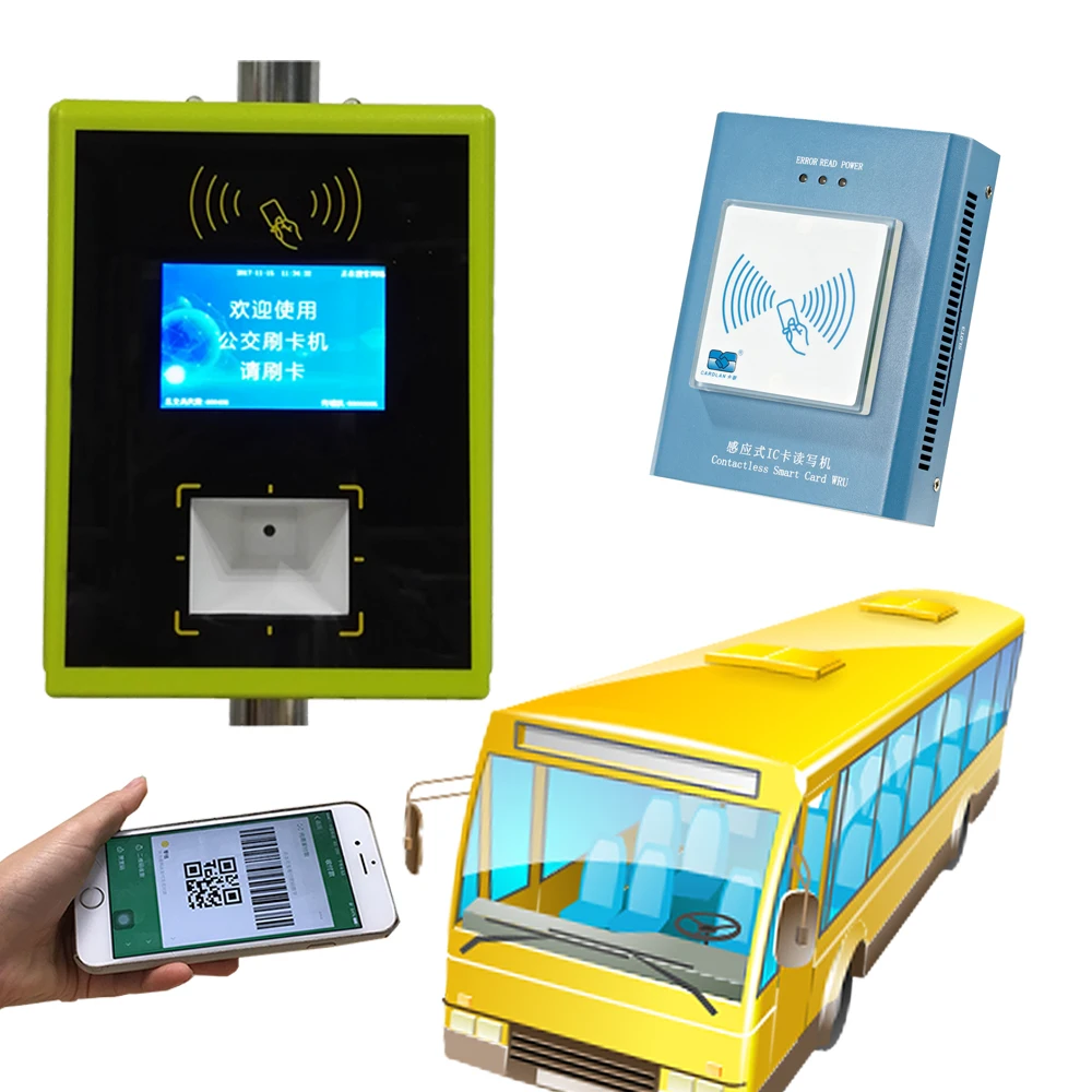 Bus Payment Terminal With QR Code Scanner Ticket Machine/NFC pay card ...