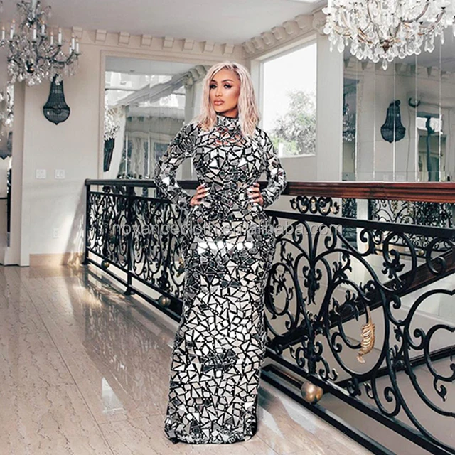 Full Mirrors Club Dress 2022 Sexy Birthday Rhinestone Dresses Women ...