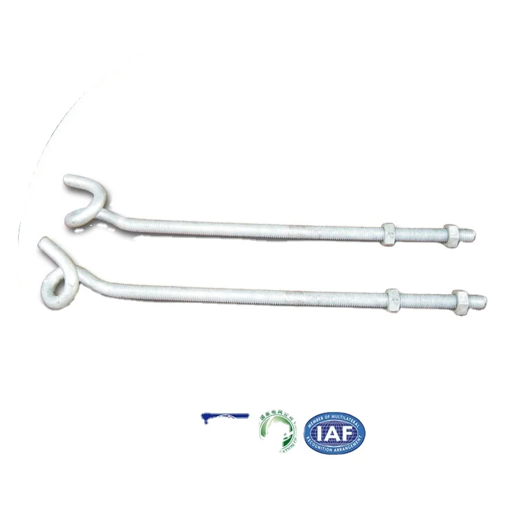 Pigtail Anchor Bolt Hook Pigtail Eye Bolts Threaded Pig Tail Hook - Buy ...