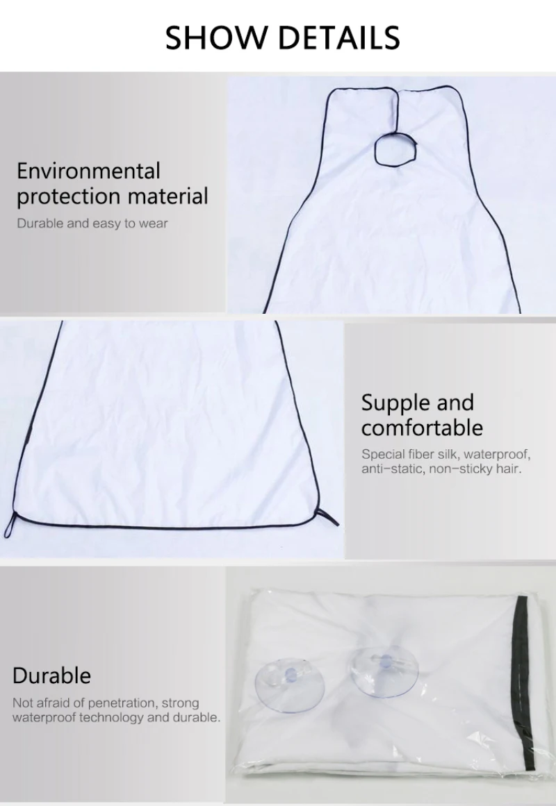 Male Shaving Apron Beard Catcher Cape Care Bib Face Shaved Hair Adult ...