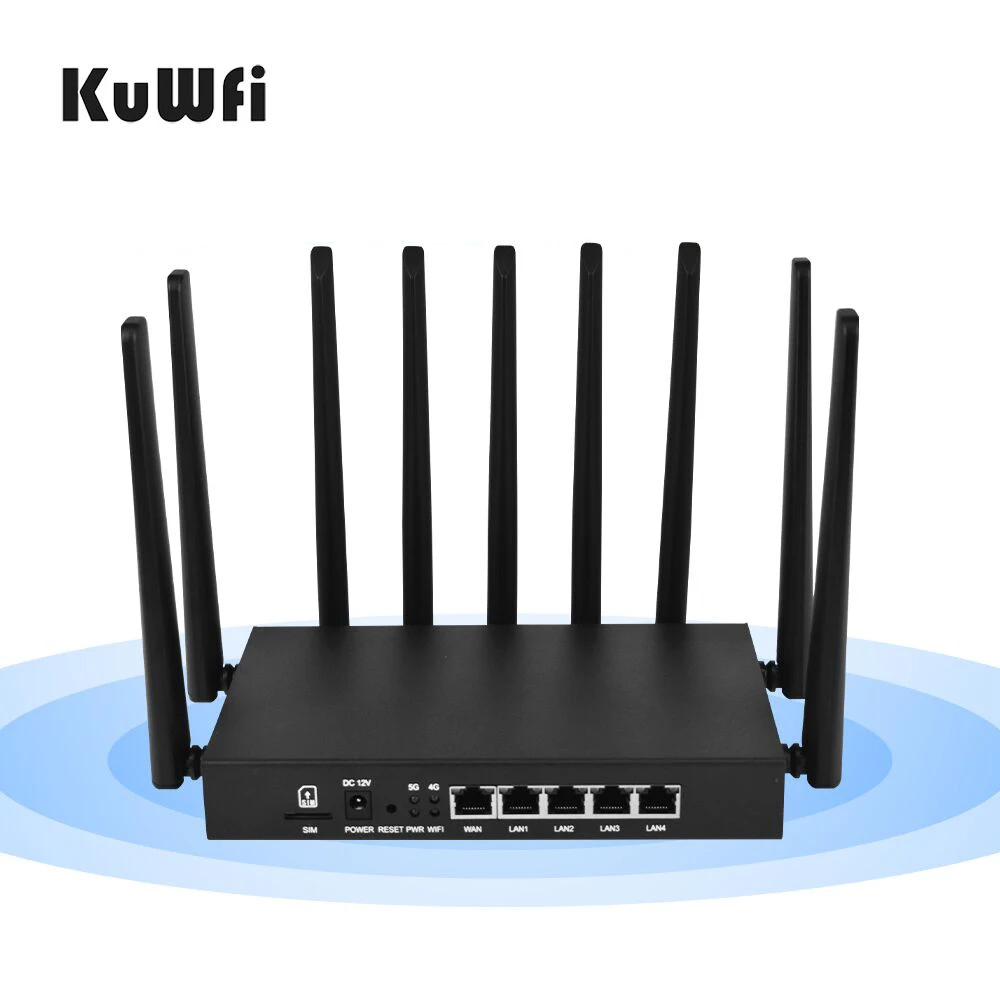 Cat 18 5G NR KuWFi 5g cpe gigabit port 3000mbps industrial 5g router ...
