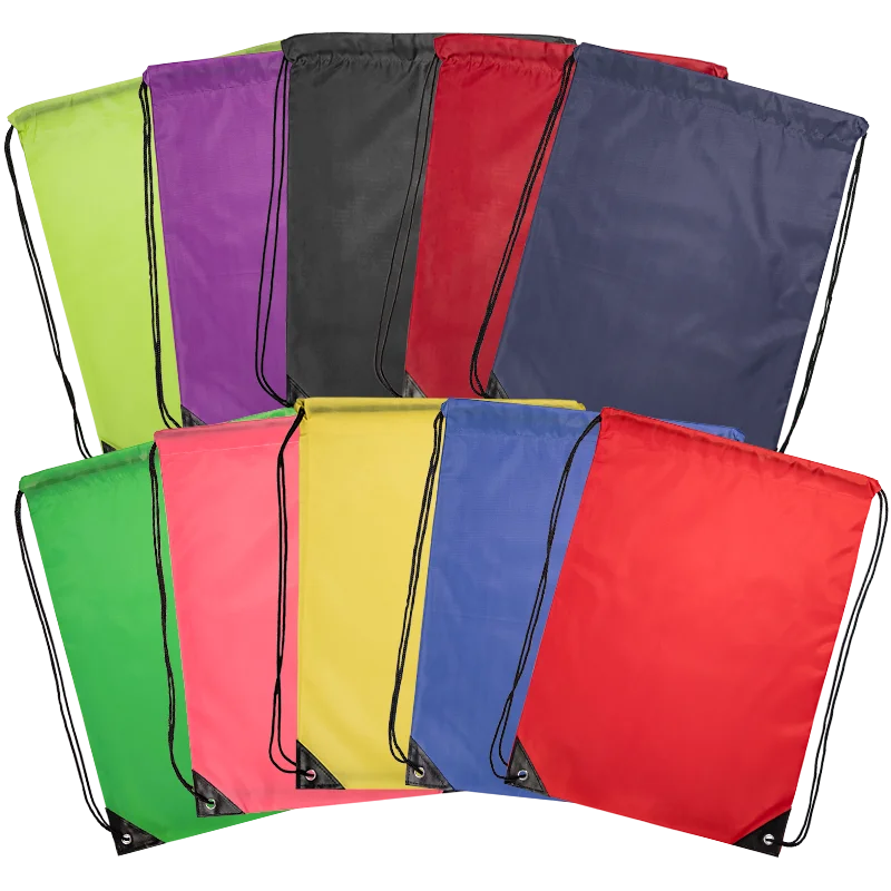 Promotional 210D Polyester String Backpacks - Waterproof