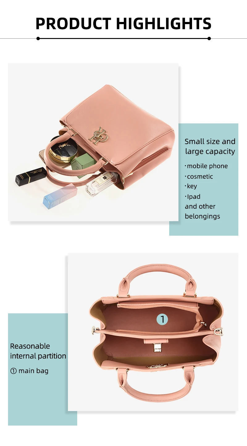 Susen Chrisbella 2022 Pu Leather Fashion Women Handbags Solid Color ...