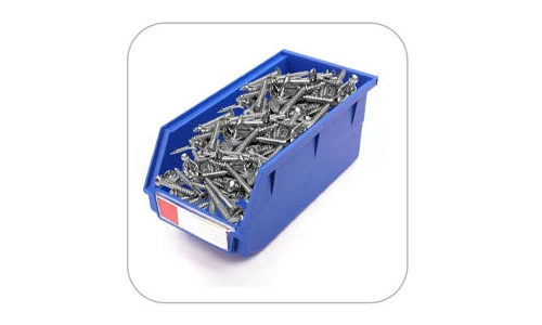 Stackable Spare Parts Storage Boxes and Plastic Boxes in Garages and ...