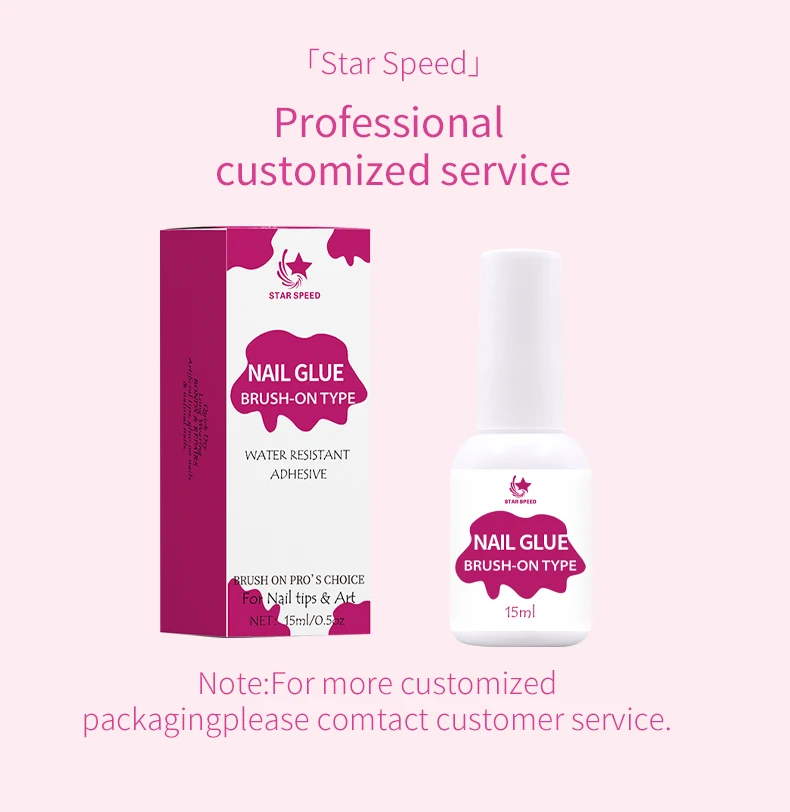 Star Speed Professional 15g Nail Glue with Brush Fast Drying for Nail ...