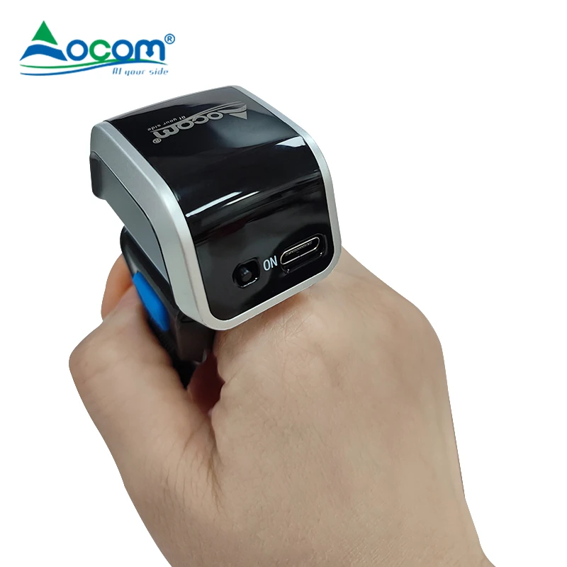 Outdoor Wireless Mini Finger Qr BarCode Reader Portable Wearable Ring ...